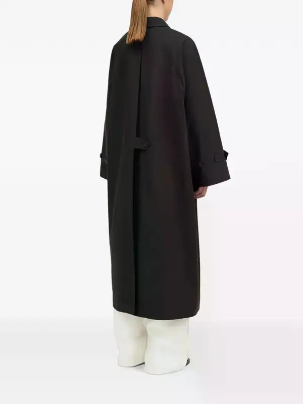Mark Kenly Domino Tan Caro Long-sleeve Trench Coat