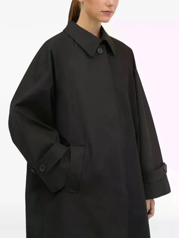 Mark Kenly Domino Tan Caro Long-sleeve Trench Coat