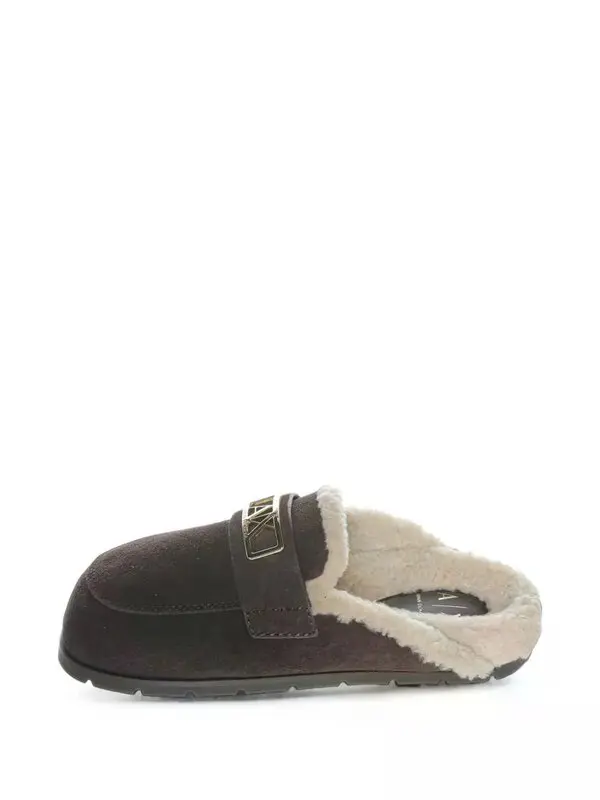 Armani Exchange Logo-plaque Flat Mules