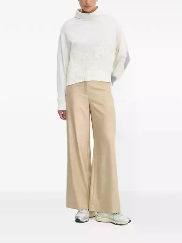 SPORTALM Side-stripe Wide-leg Trousers