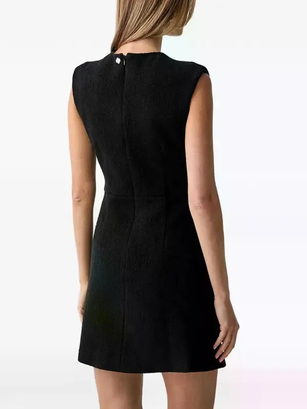 SILVIAN HEACH Bouclé-knit Sleeveless Mini Dress