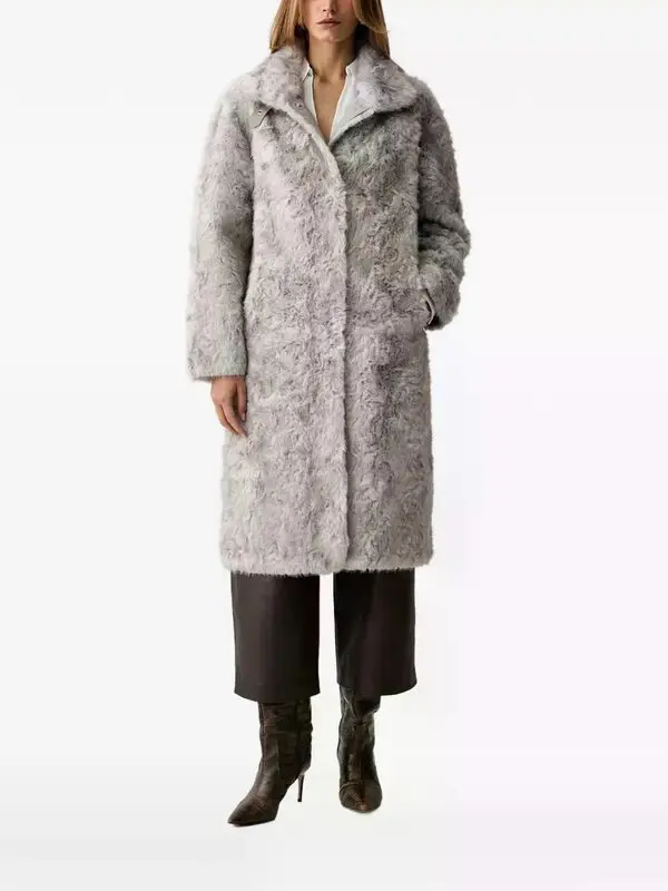SILVIAN HEACH Faux-fur Belted Coat