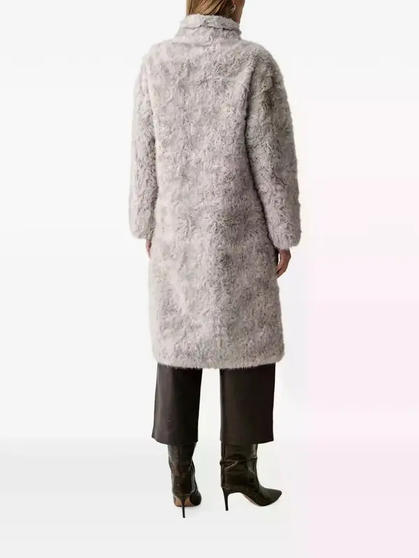 SILVIAN HEACH Faux-fur Belted Coat
