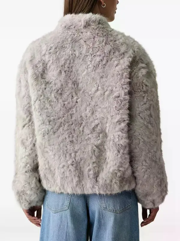 SILVIAN HEACH Faux-fur Pocket-detail Jacket