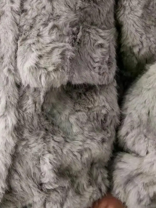 SILVIAN HEACH Faux-fur Pocket-detail Jacket