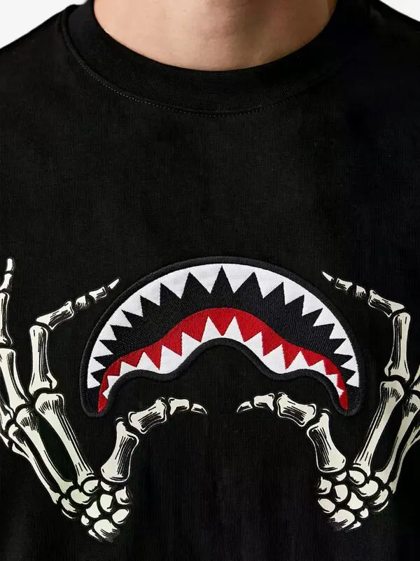 SPRAYGROUND Glow In The Dark Shark Bone Graphic-print T-shirt