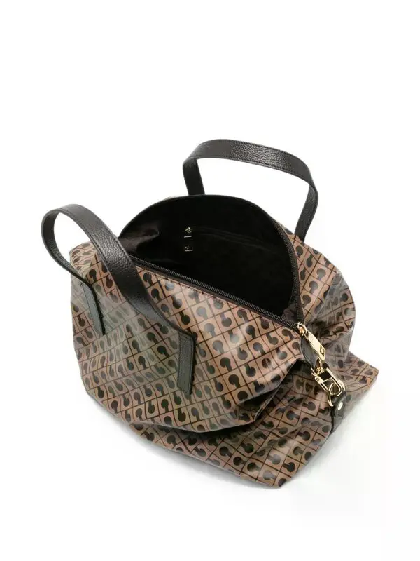 GHERARDINI Monogram-print Bowling Shoulder Bag