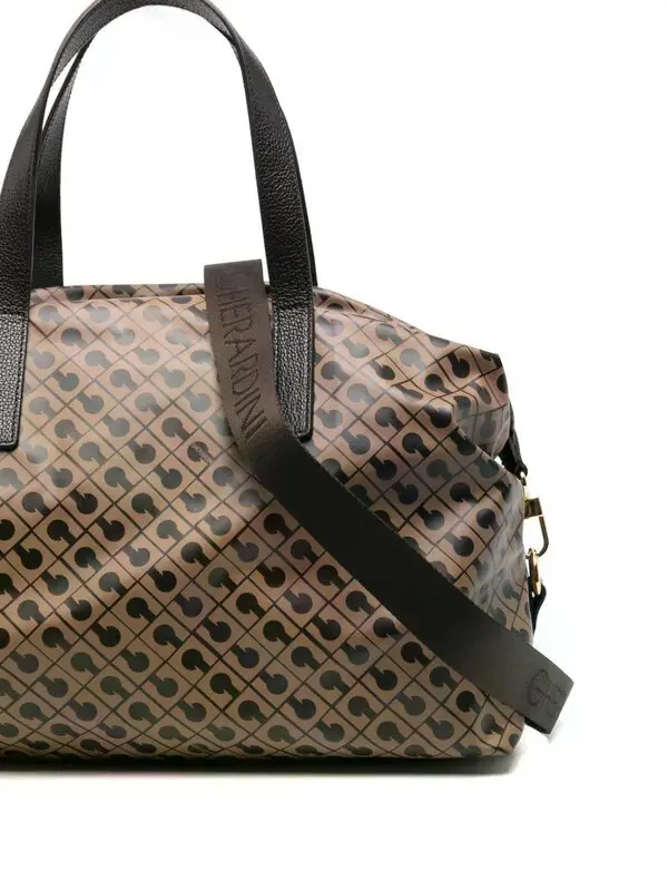 GHERARDINI Monogram-print Bowling Shoulder Bag
