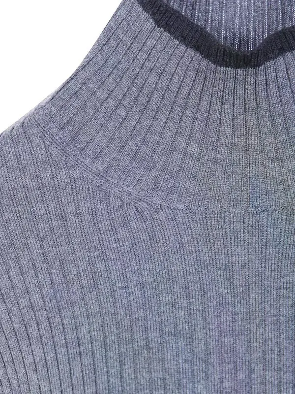 Mantū Ribbed Turtle-neck Sweater