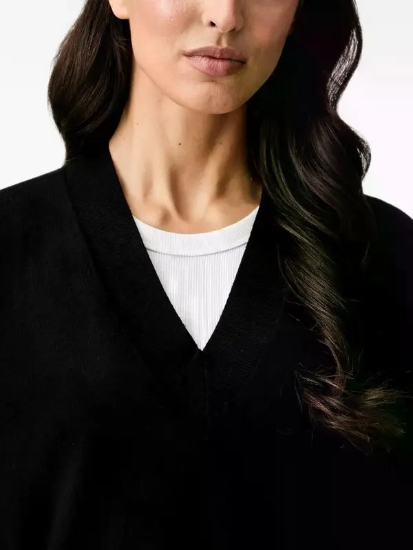 SILVIAN HEACH Valleisi Asymmetric V-neck Sweater