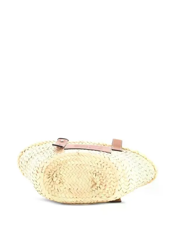 Loewe Basket Raffia Small Tote Bag - Neutrals