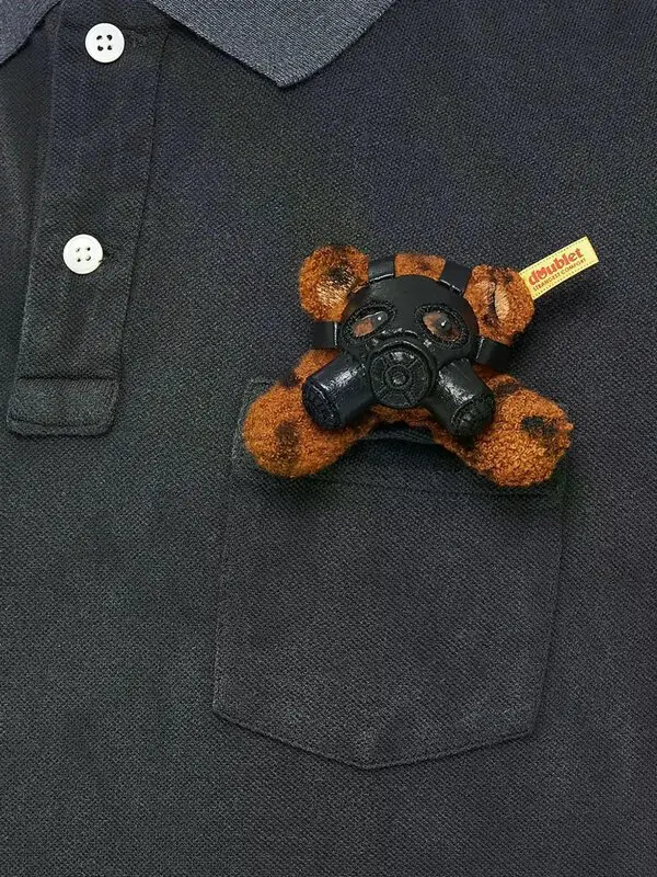 DOUBLET Teddy-bear Patch Polo Shirt
