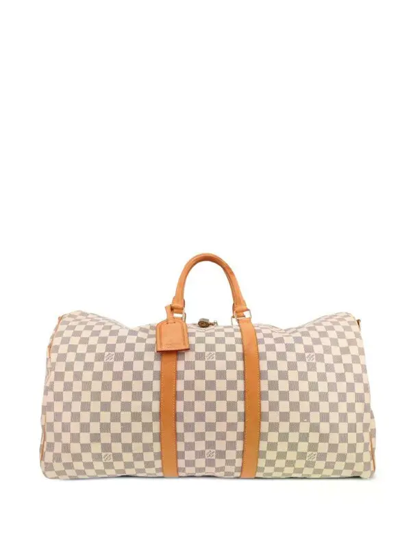 LOUIS VUITTON 2006 55 Keepall Damier Azur Luggage - Neutrals