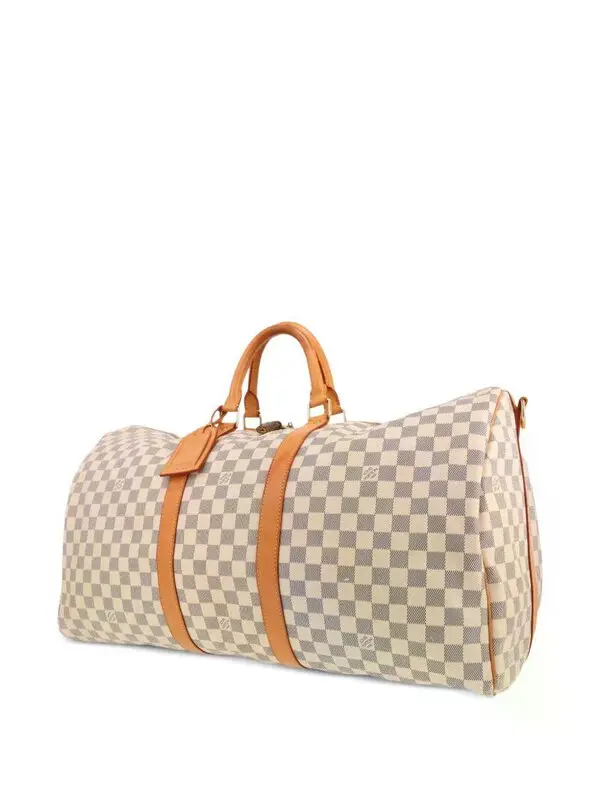 LOUIS VUITTON 2006 55 Keepall Damier Azur Luggage - Neutrals