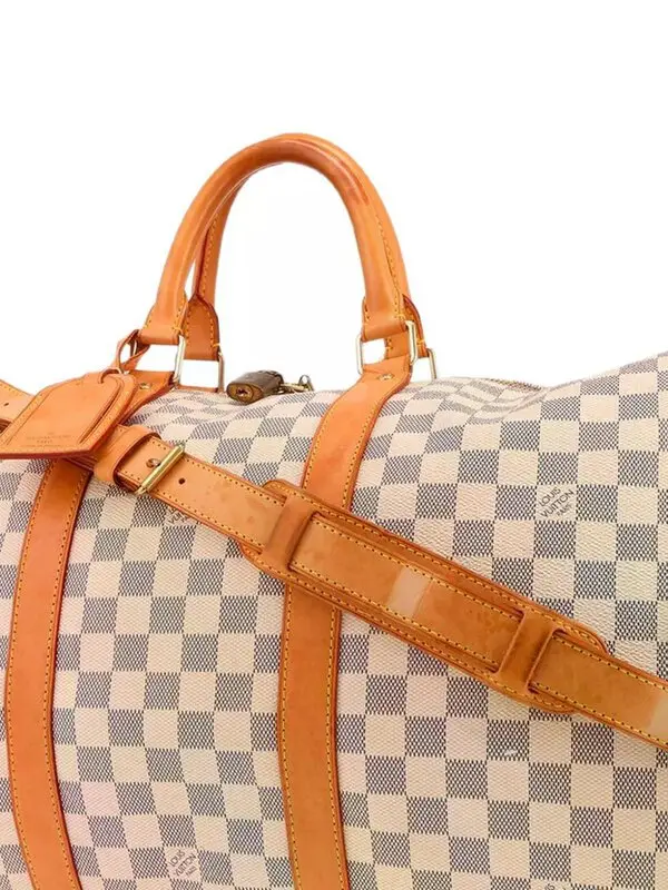 LOUIS VUITTON 2006 55 Keepall Damier Azur Luggage - Neutrals