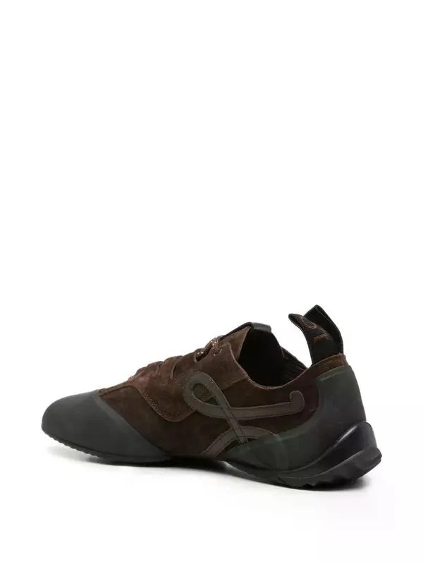Loewe Grip Sneakers In Suede Calfskin And Tpu