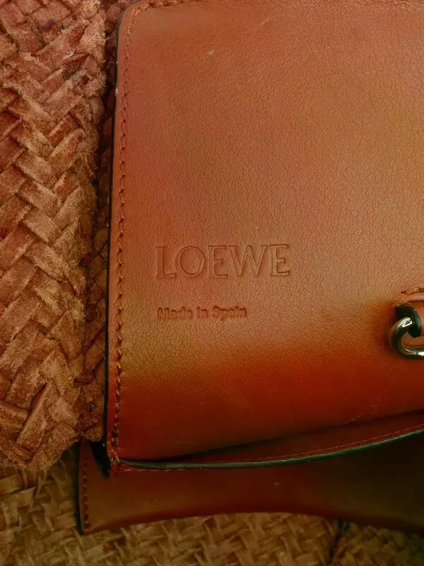 Loewe Medium Woven Calfskin Hammock Satchel