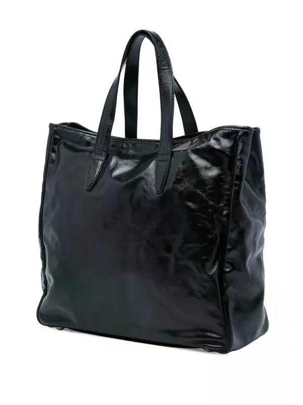 Saint Laurent 2013-2026 Large Textured Patent Y Mail Tote Bag