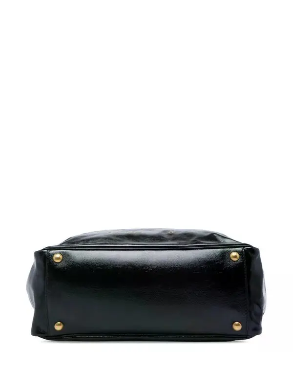 Saint Laurent 2013-2026 Large Textured Patent Y Mail Tote Bag