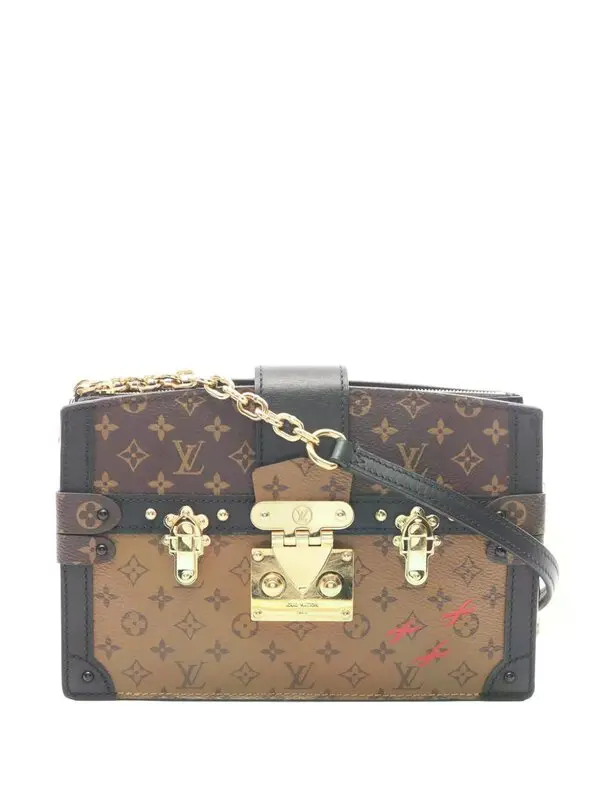 LOUIS VUITTON 2018-2026 Monogram Reverse Trunk Clutch Crossbody Bag