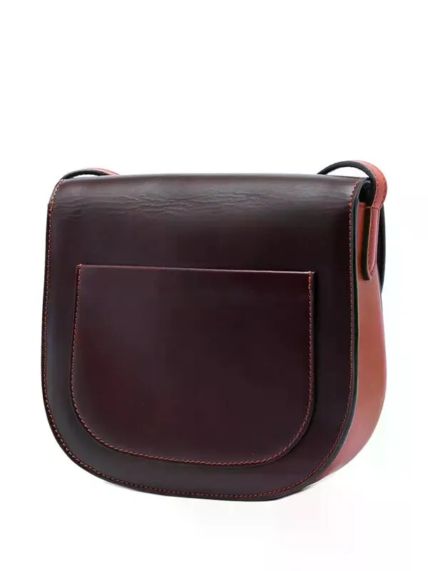 Celine Bicolor Glazed Calfskin Trotteur Crossbody Bag