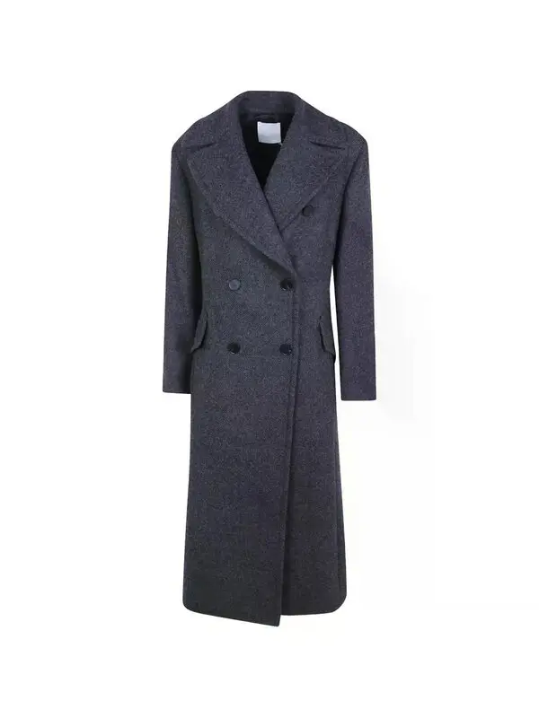 Mantū Double-breasted Notched-lapel Coat
