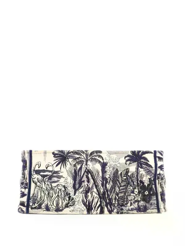 Dior Book Embroidered Canvas Large Tote Bag