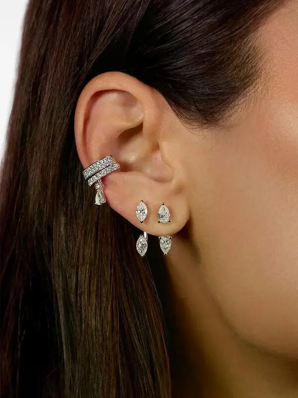 ANITA KO Diamond Double Row Ear Cuff