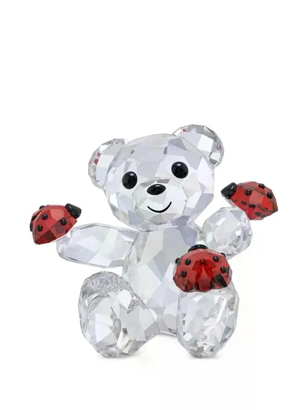 SWAROVSKI Kris The Bear And Ladybugs Figurine - White