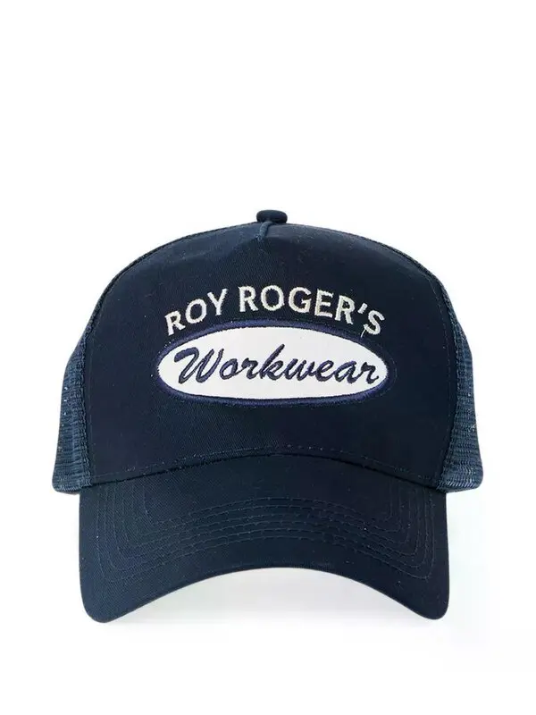ROY ROGER'S Logo-patch Mesh-panel Cap - Blue
