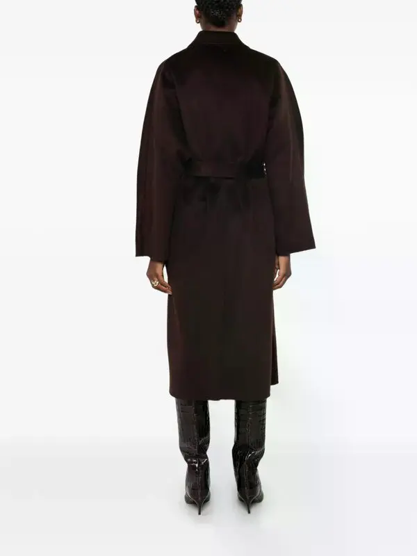 Elisabetta Franchi Belted Logo-plaque Coat