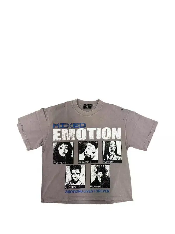Mixed Emotion Gallery Distressed-effect T-shirt