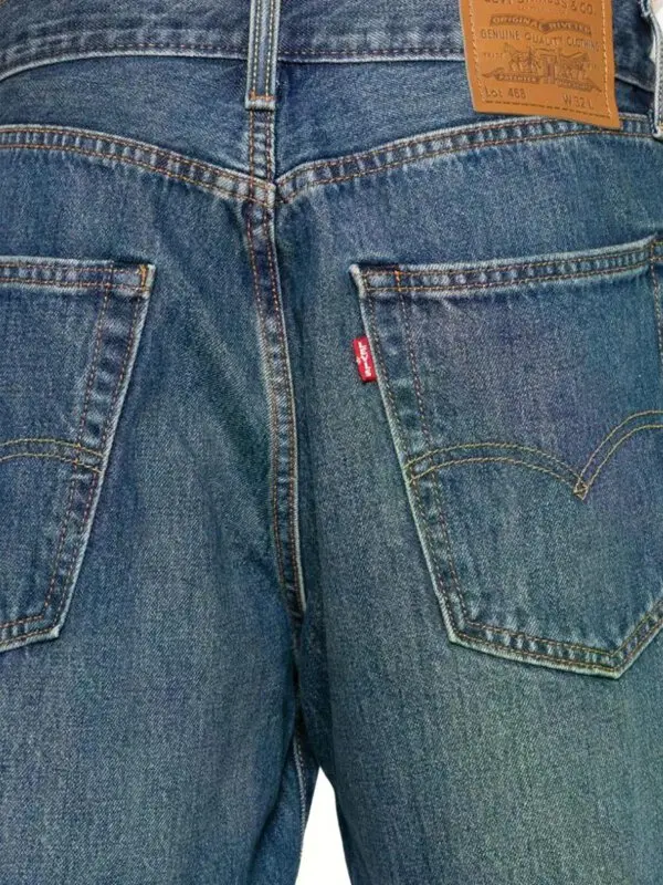 LEVI'S 468 Stay Loose Faded Denim Shorts