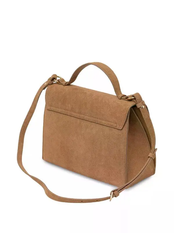 Patrizia Pepe Fly-plaque Suede Shoulder Bag