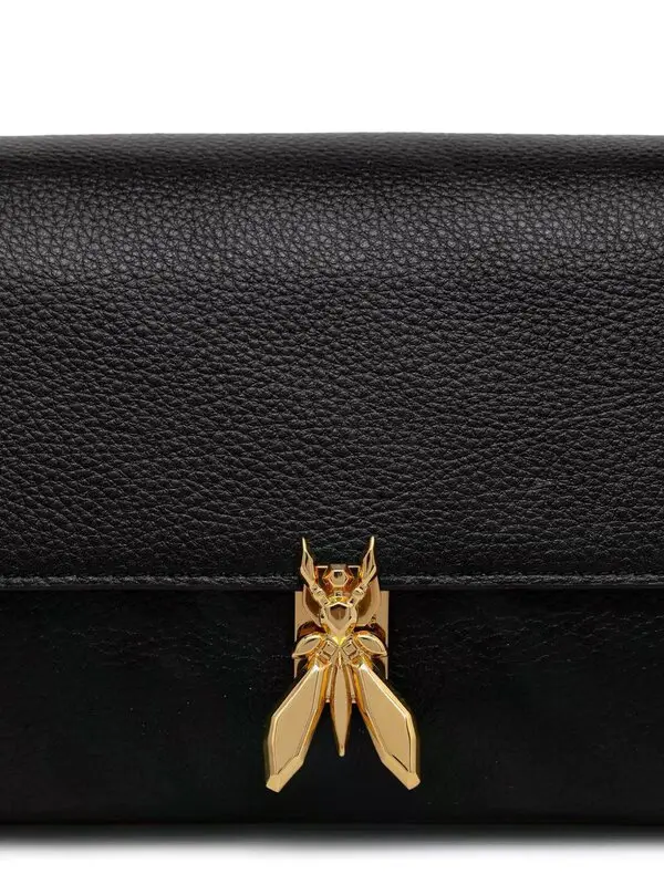 Patrizia Pepe Fly Pebbled-leather Shoulder Bag
