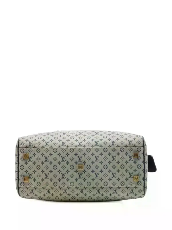LOUIS VUITTON Monogram Mini Lin Canvas Josephine Gm Handbag - Grey