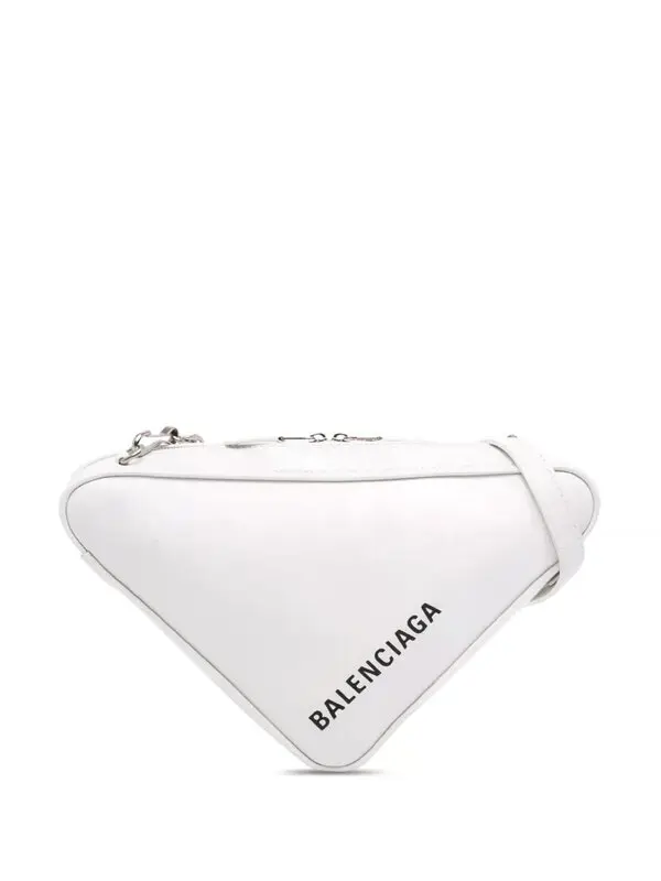 Balenciaga Leather Triangle Chain Cross Body Bag