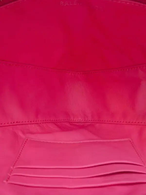 Balenciaga Leather Triangle Chain Cross Body Bag