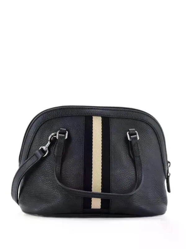 Gucci Web Convertible Dome Leather Mini Satchel - Black
