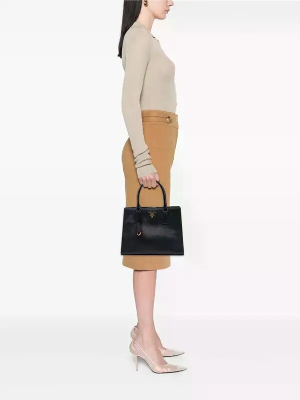 Prada Saffiano Lux Open Convertible Tote Satchel