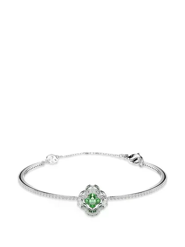 SWAROVSKI Una Angelica Crystal-embellished Floral-motif Bracelets - Silver