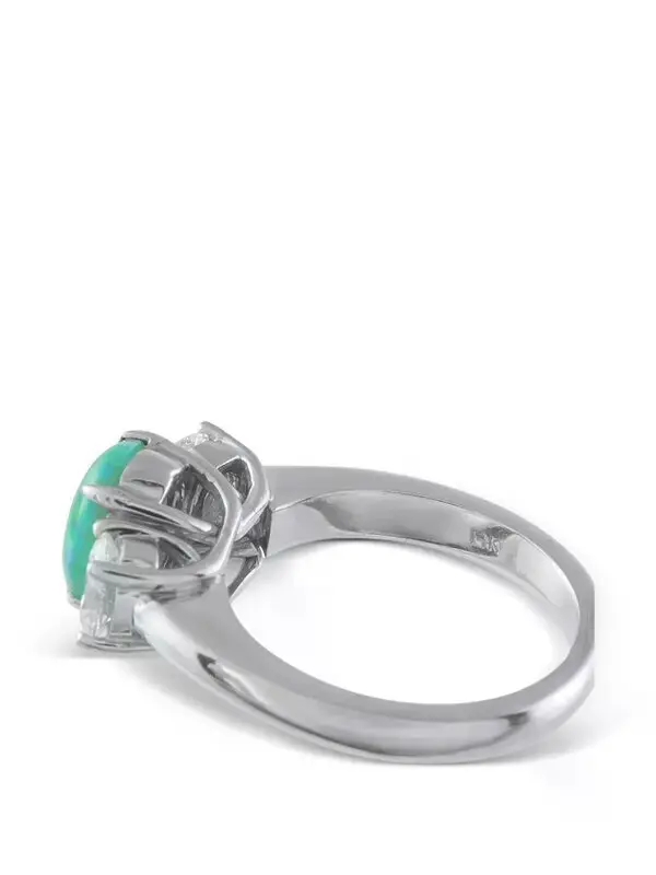 LB EXCLUSIVE Opal And Diamond Three-stone Ring