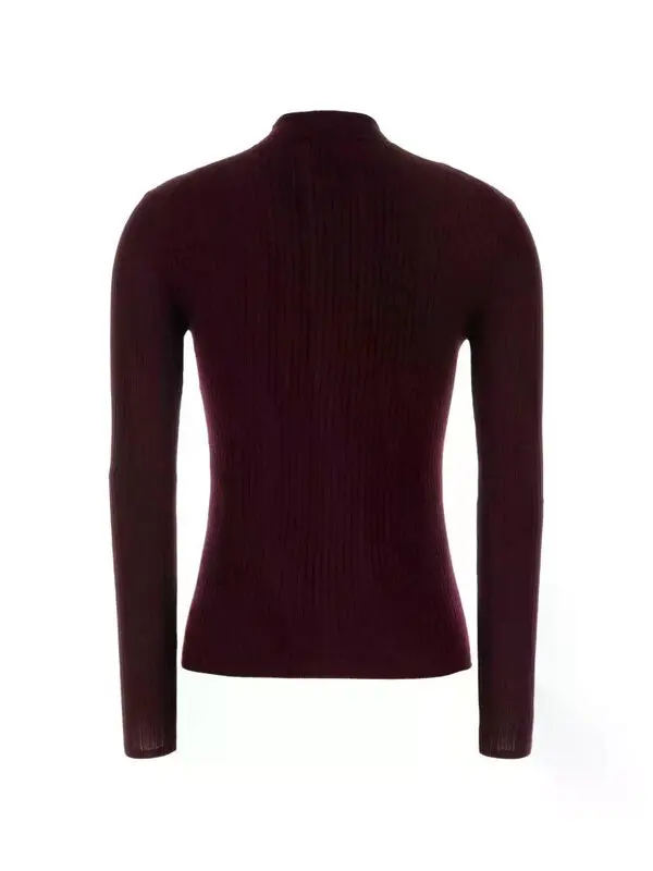 JIL SANDER Ribbed-knit Cut-out Sweater