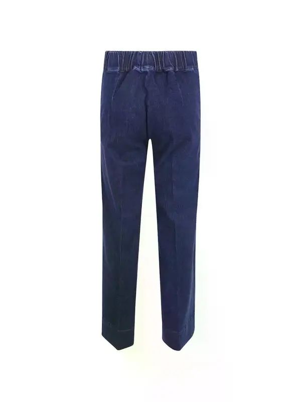 CIGALA'S Elasticated-waistband Straight-leg Jeans