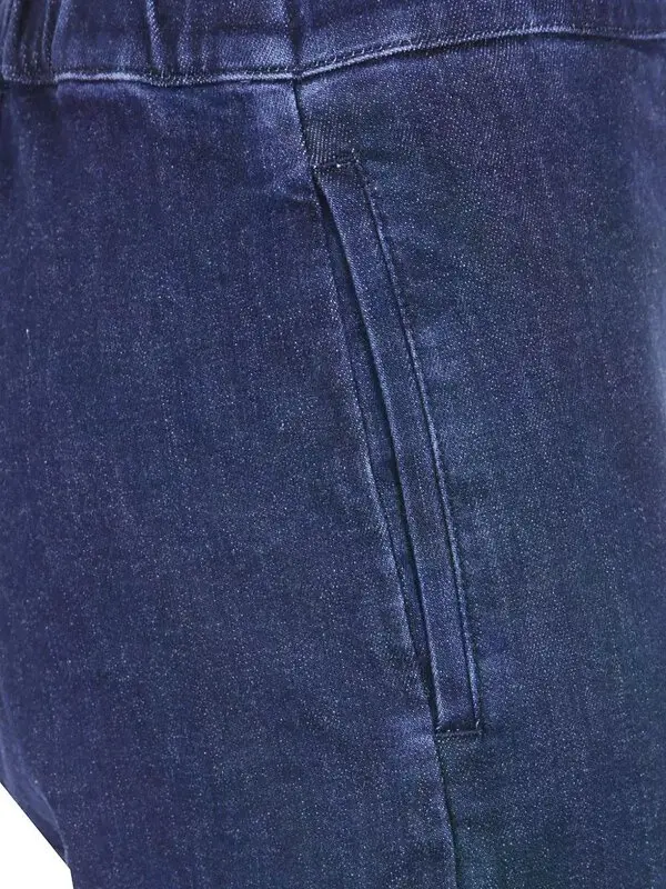 CIGALA'S Elasticated-waistband Straight-leg Jeans
