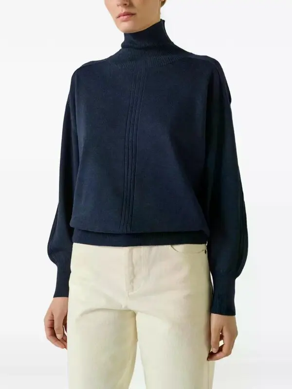 Soeur Nord Ribbed-knit High-neck Sweater