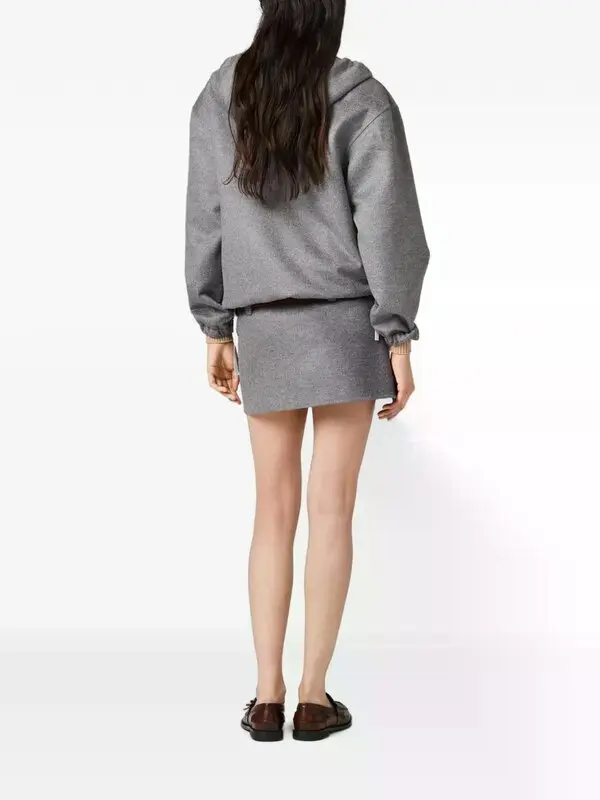 Miu Miu Double Cashmere And Wool Mini Skirt
