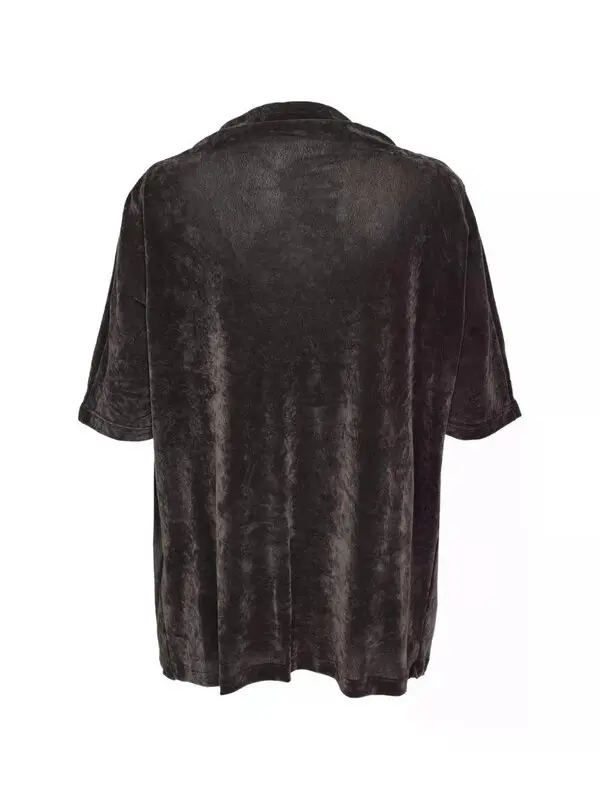 OPEN YY Velvet Cowl-neck T-shirt