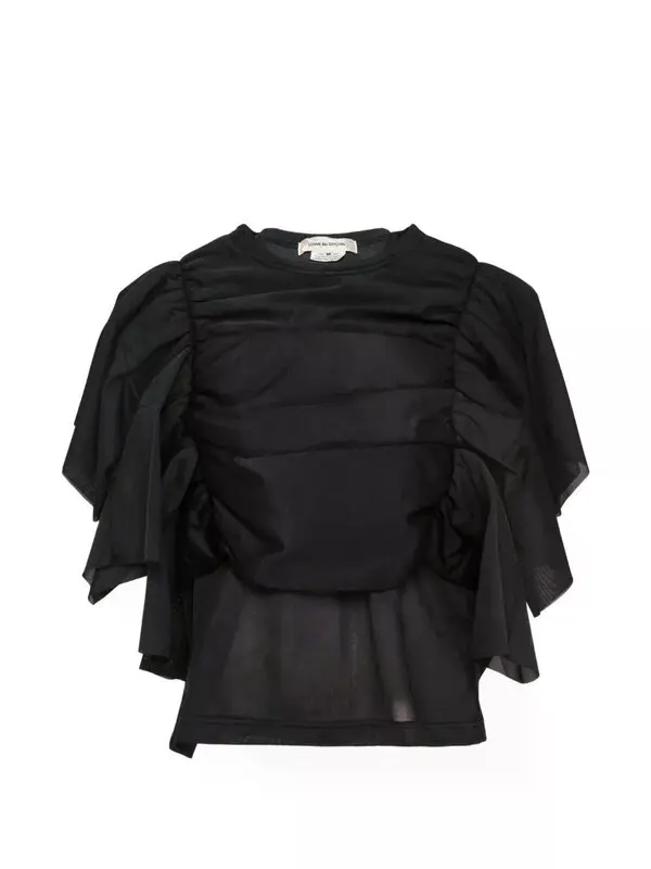 Comme Des Garçons Layered Gathered T-shirt