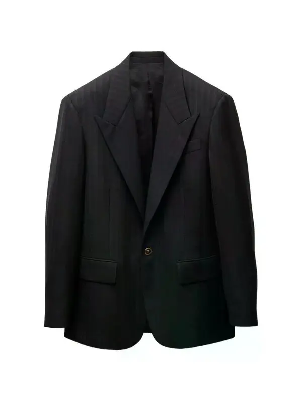 Versace Jacquard Wool Blazer